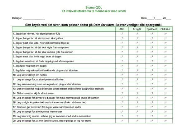 Stoma QOL - Quality of Life
